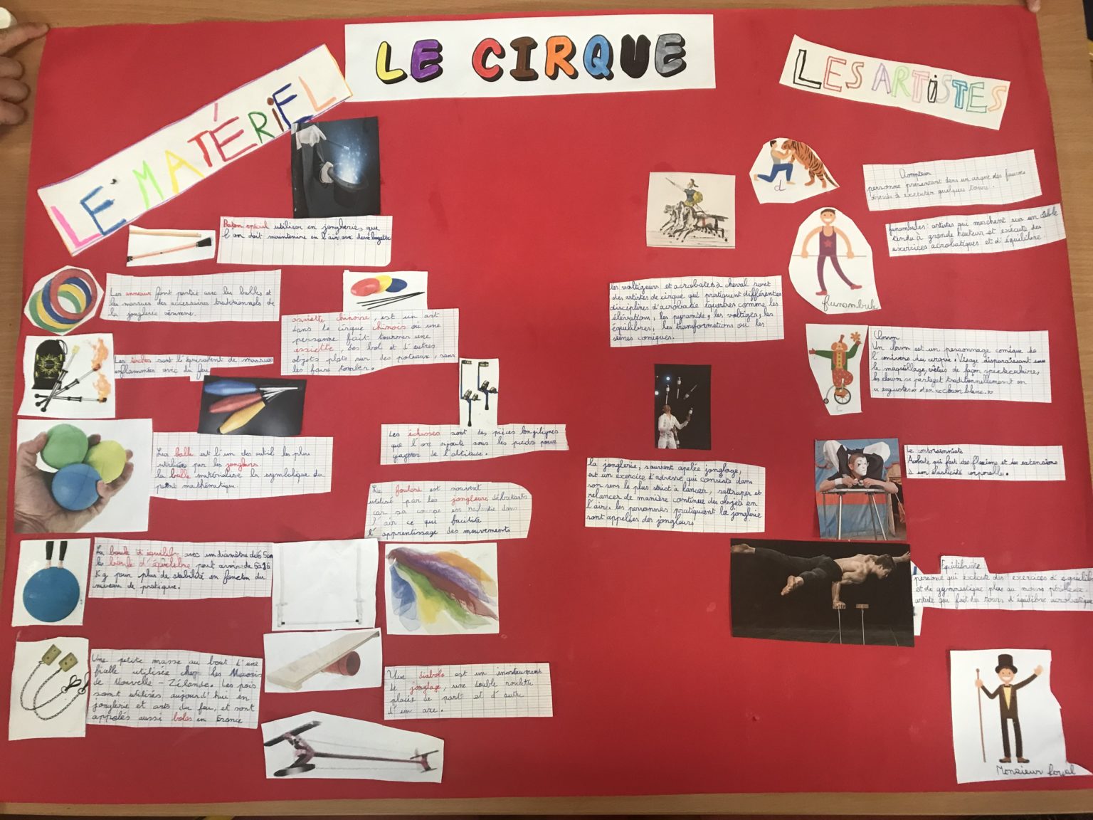 Affiches sur le cirque pour correspondance - Ecole Sainte Marie de l ...